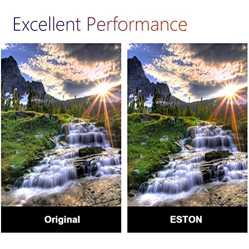 ESTON Remanufactured Replacements for HP 02 Yellow Ink Cartridges (5 Yellow) Compatible for HP photosmart C5180 C6180 C6280 C7180 C7280 C7200