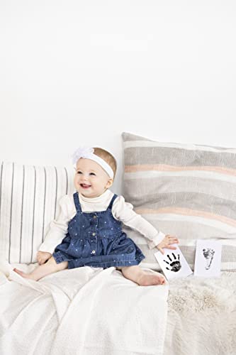 Little Pear Clean-Touch Babyprint Ink Pad, No Touch Ink Pad for Baby, Handprint or Footprint Keepsake, Black Ink