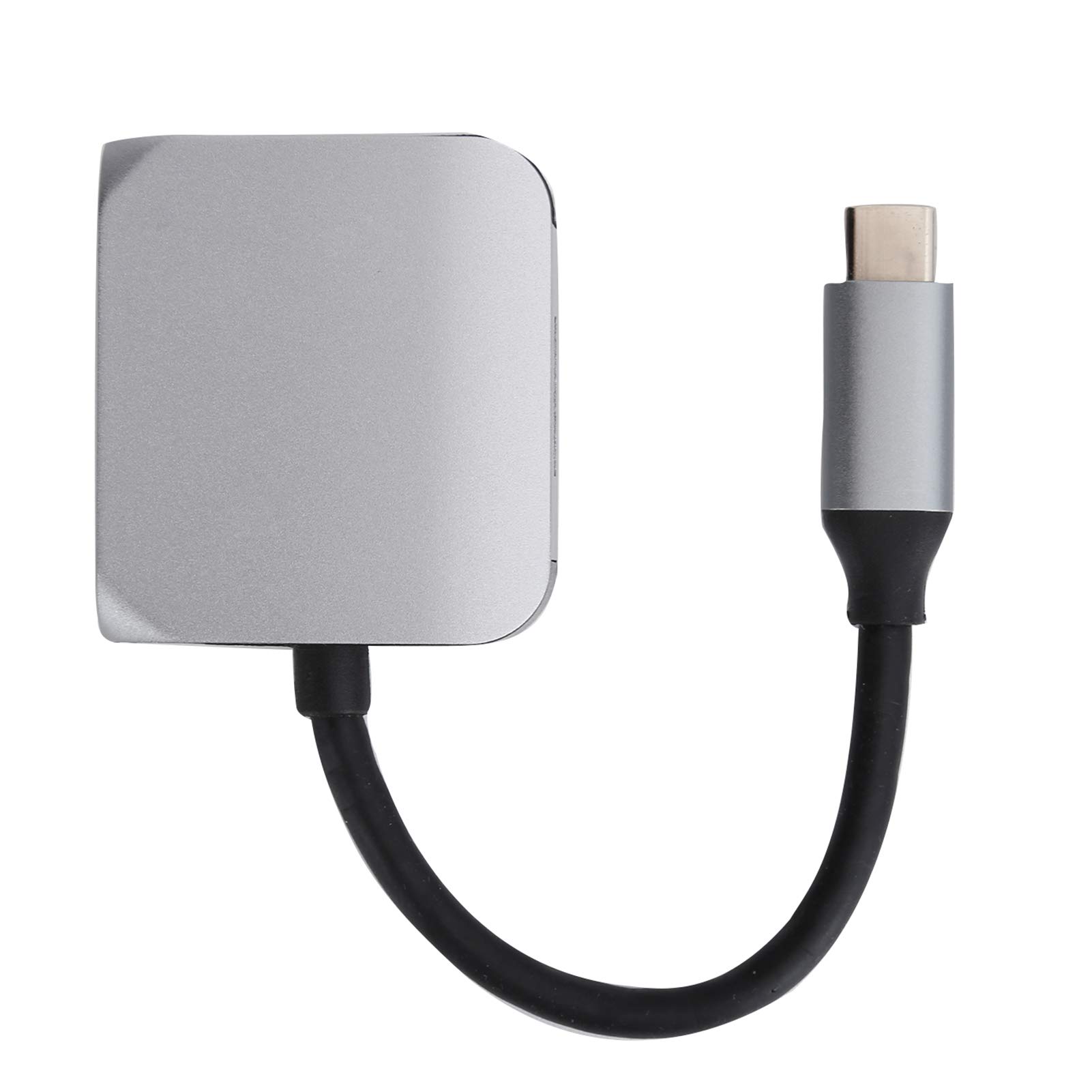 USB Type C Hub,HDMI Type C Hub Adapter,TypeC to HDMI Compatible + 1080P VGA USB Hub Docking Station Adapter,Plug and Play.