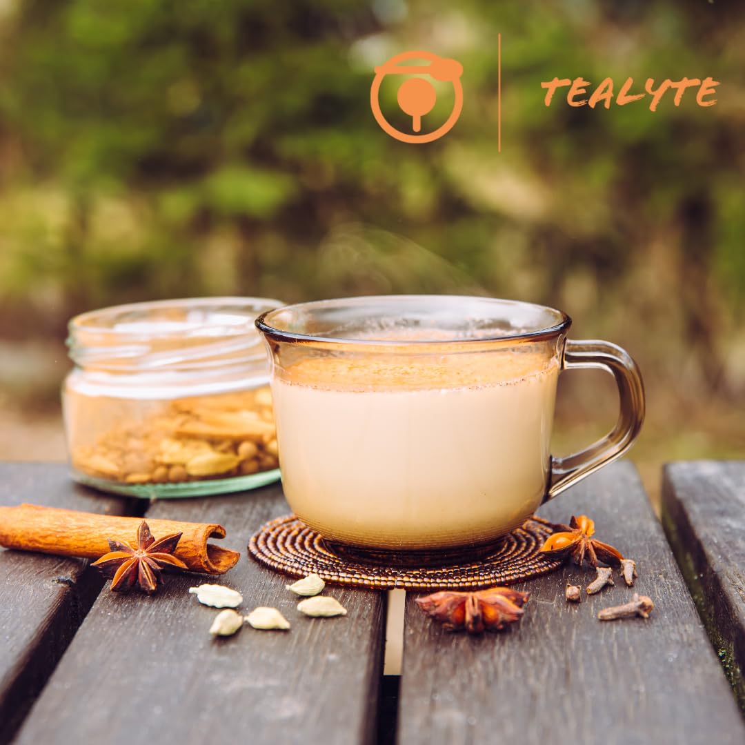 TEALYTE 50 Chai Tea Pods - I Nespresso compatible Chai Tea Latte Pods I For Original Line Nespresso Machines I 5 packs