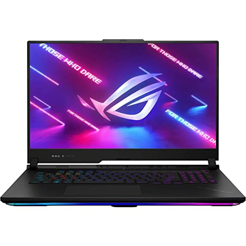 ASUS ROG Strix Scar 17 (2023) Gaming Laptop, 17.3” QHD 240Hz/3ms, 100% DCI-P3 Display, GeForce RTX 4090, AMD Ryzen 9 7945HX, 32GB DDR5, 1TB PCIe SSD, Wi-Fi 6E, Windows 11 Pro, G733PY-XS96, Off Black