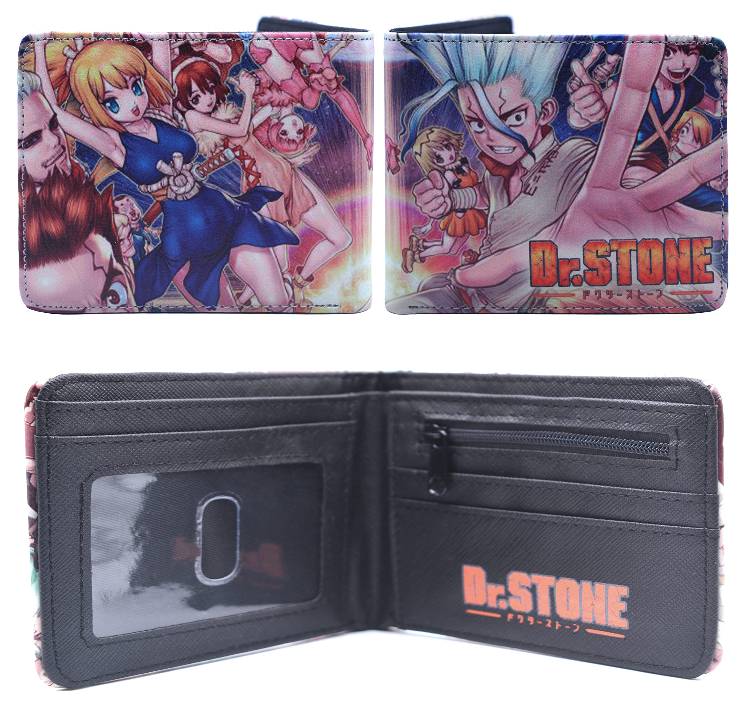 Amatensu Anime Characters Shishio Tsukasa wallet Amber wallet Asagiri Gen wallet Ishigami Senkuu wallet D