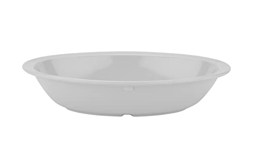 G.E.T. DN-332-W-EC 32 oz. Oval Rimmed MELAMINE BOWLS Melamine, White (Pack of 4)