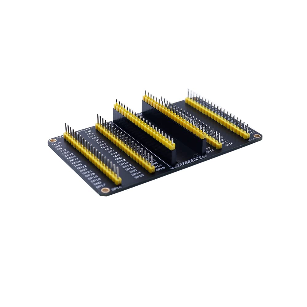 Treedix Compatible with Raspberry Pi Pico GPIO Expander External Expansion Board with 1.14inch Pi Pico LCD Screen Three Sets of 2x20 Male Header for Connecting More Expansion Modules
