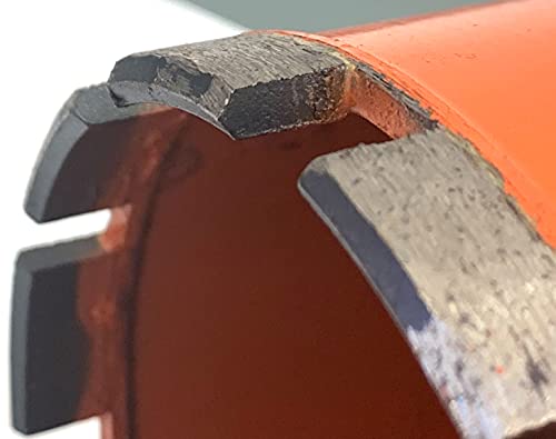 VTXMax VPWB 2 Inch Diameter 1-1/4"-7 Threaded Wet Concrete Diamond Core Drill Bit for Concrete Stone Granite Marble with 18" drilling depth (2")