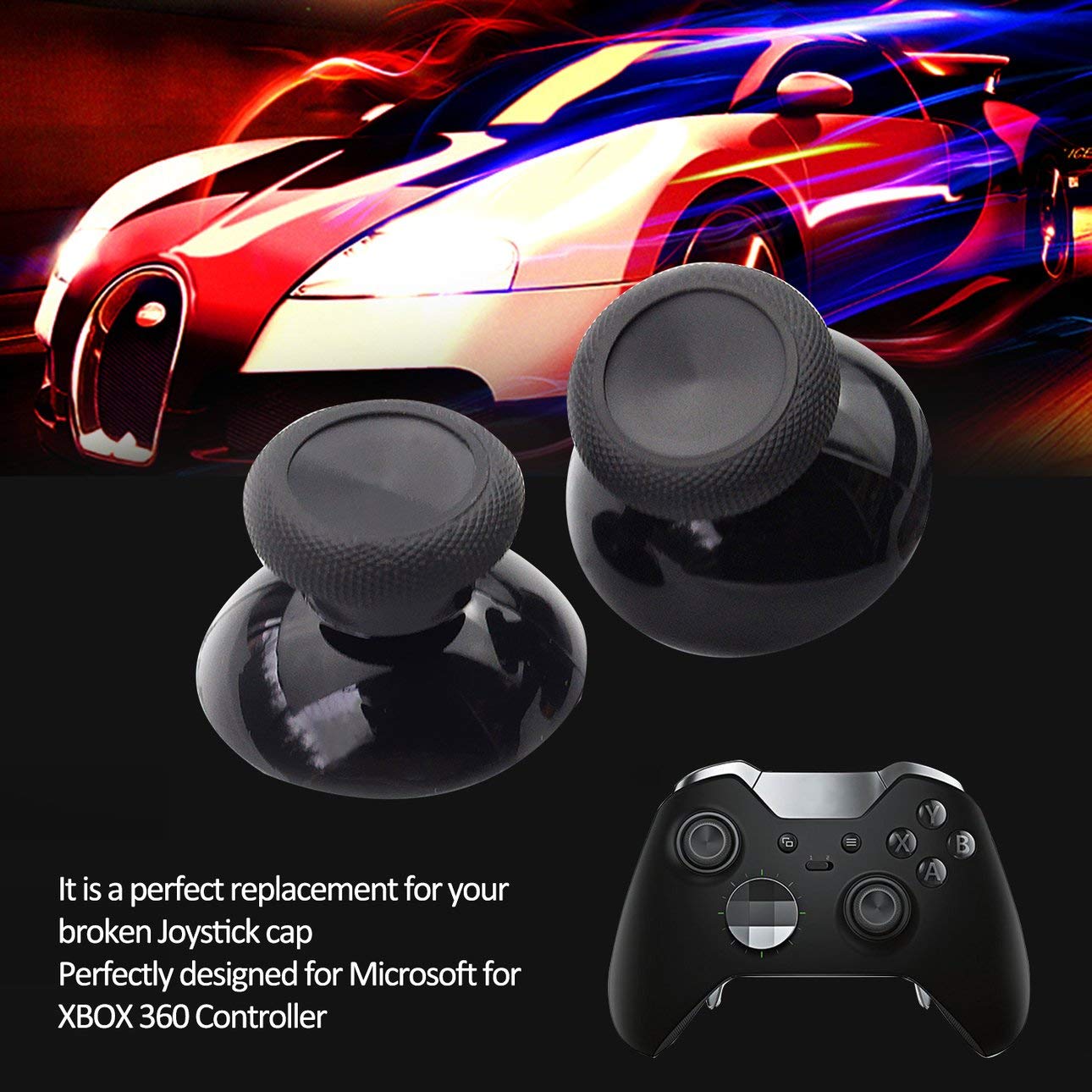 3D Analog Joystick Stick for One Controller Analogue Thumbsticks Caps