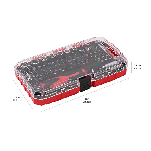 Amazon Basics 73-Piece Magnetic Ratcheting Wrench and Electronics Precision Screwdriver Set