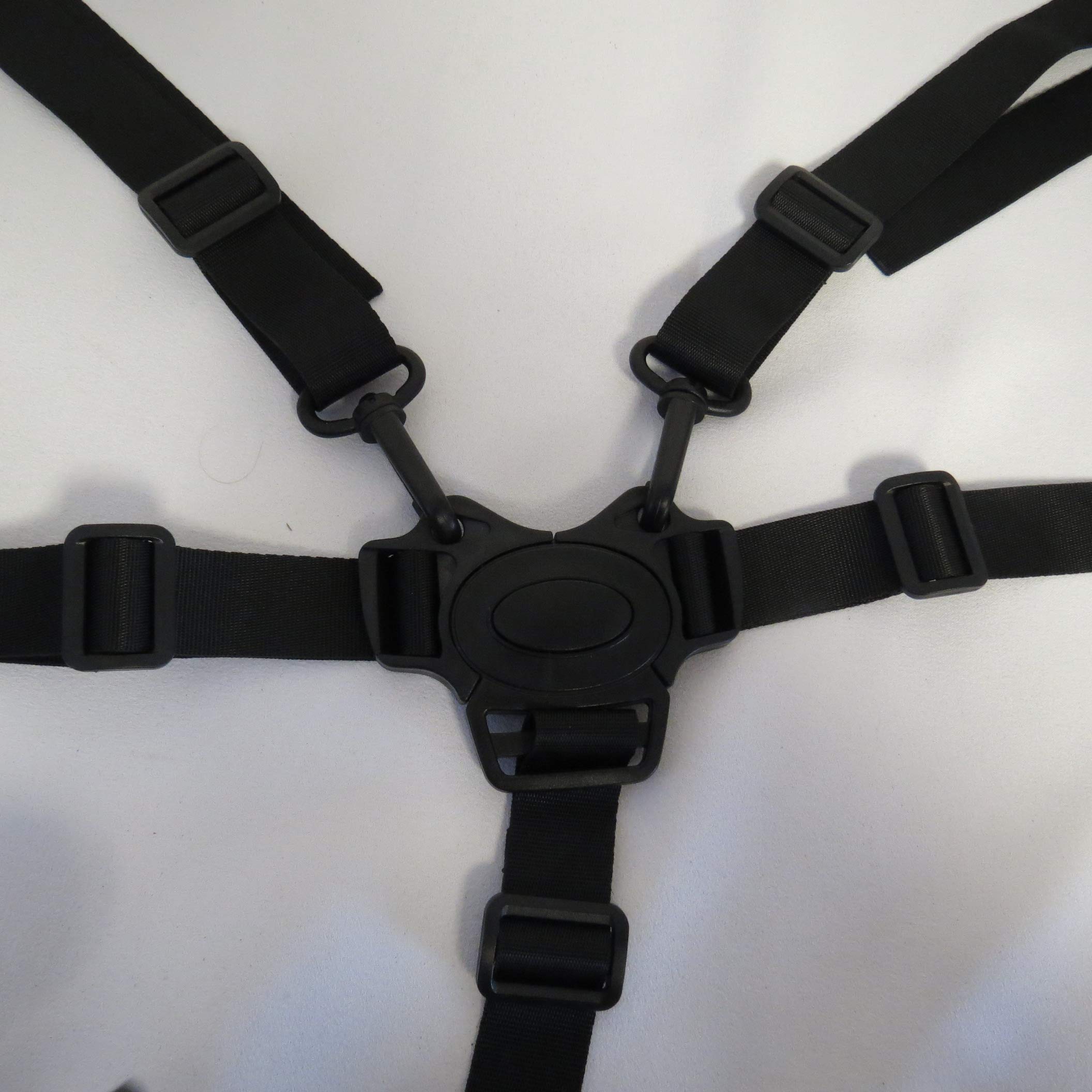 Replacement Parts/Accessories Compatible with Baby Joy Strollers Products for Babies, Toddlers, and Children (Stroller Harness Buckle B w Straps) 5Dw+Clips