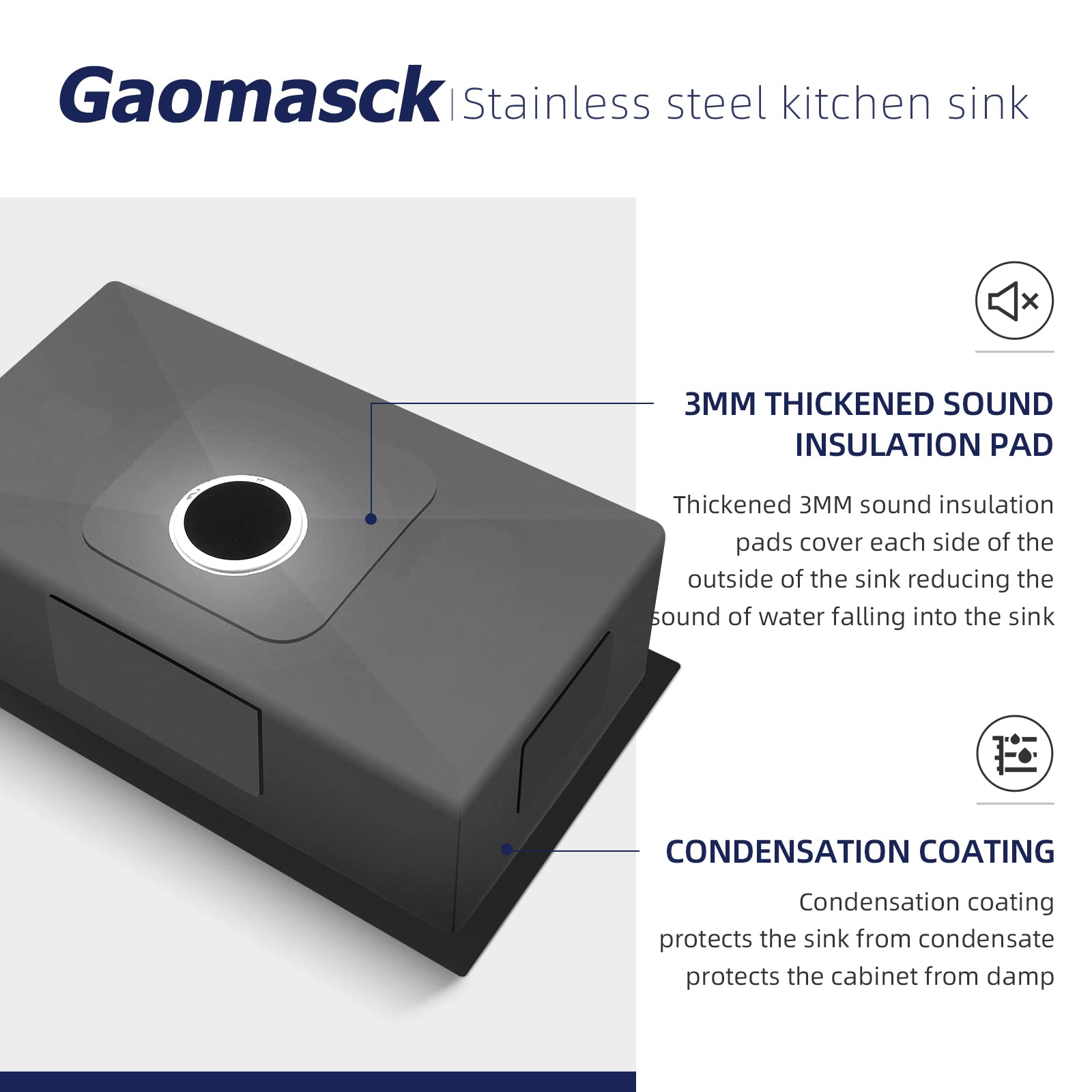 22In Kitchen Sink,Undermount Sink With Grid,16 Gauge Stainless Steel Kitchen Sink,Single Bowl Kitchen Sink,Workstation Sink,Kitchen Sink,Include Roller Drying