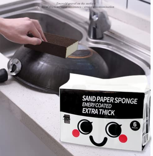 Dr.WOW 6pcs/lot Magic Cleaning Sponge Carborundum Sponge Brush Household Cleaning Tools Eraser Nano Sponge Washing Kitchen Tool Emery Cleaner 3.94 * 2.76 * 0.98in