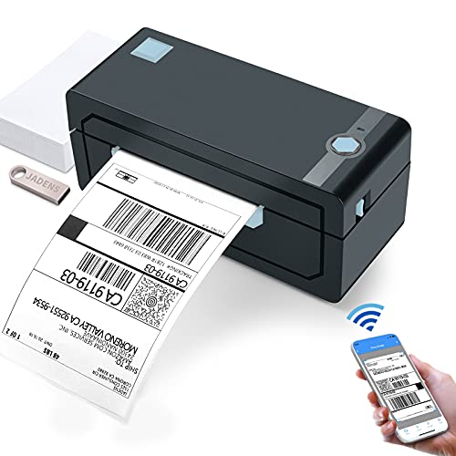 JADENS Bluetooth Label Printer & 1 Pack Thermal Labels