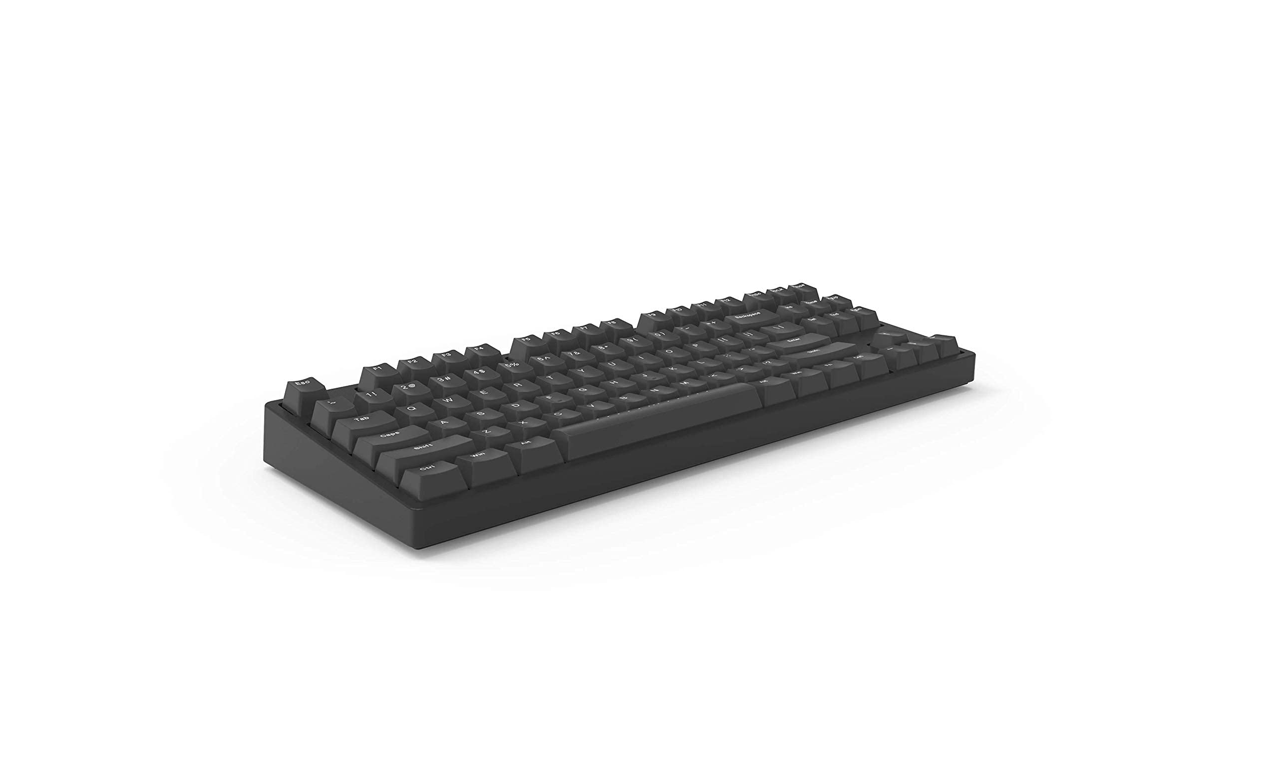 ikbc W200 Wireless Mechanical Keyboard with Cherry MX Red Switch for Windows and Mac OS, Enables Media Key and LED Indicator (2.4G Dongle, USB 2.0, PBT Double Shot 87 Keycaps, Black Color, ANSI/US)