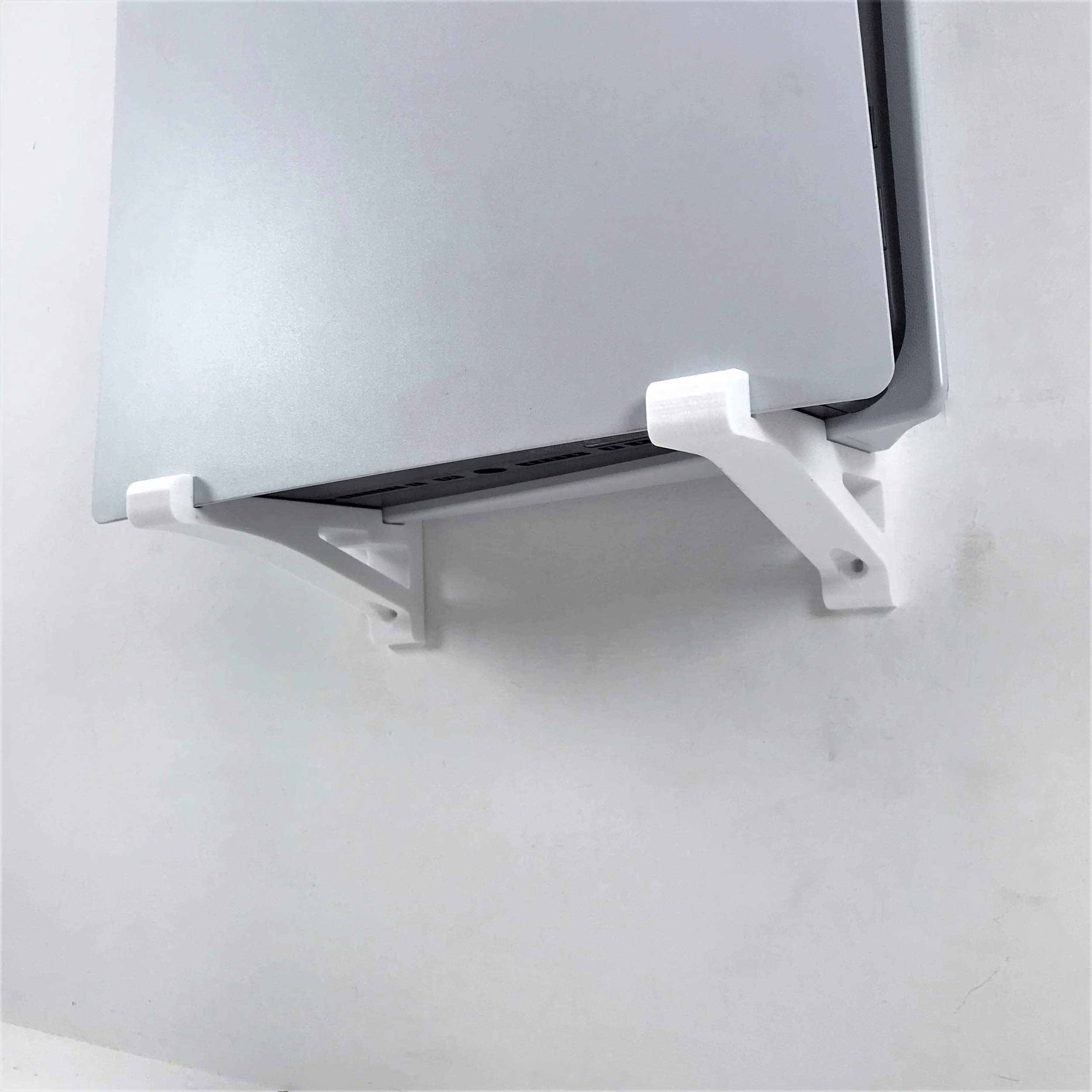 3D Cabin PS5 Wall Mount Wall Bracket Holder Stand for Play Station 5 Disc Corner Support Any Orientation Grey Left