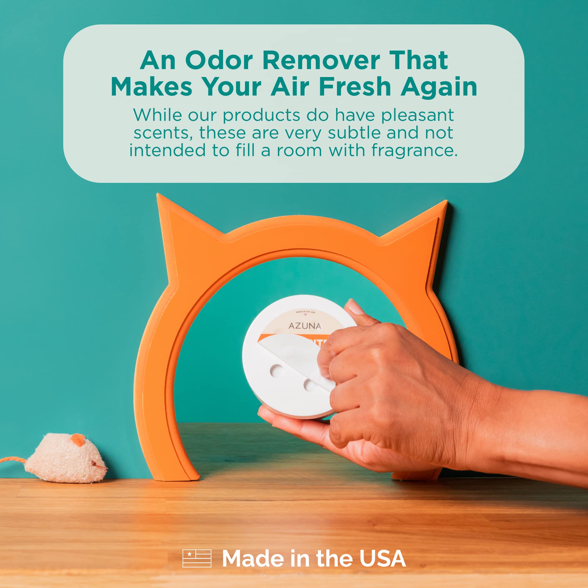 Azuna All-Natural Odor Remover Gel, Premium Whole-Home Kit | Air Purifier with Tea Tree Oil | Plant-Based & Long Lasting | For Pet Odors, Smoke & Strong Odors | Variety Pack