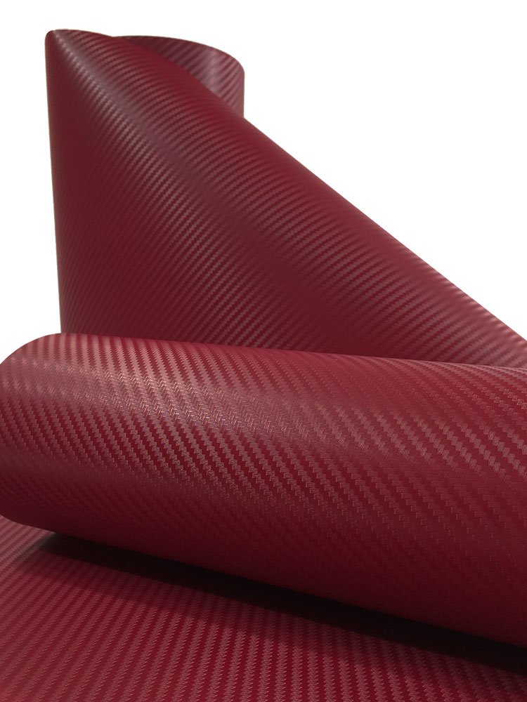 3D Carbon Fiber Burgundy - Air Release Vinyl Decal Mod Skin Kit by System Skins - Compatible with Microsoft Xbox One (XB1)