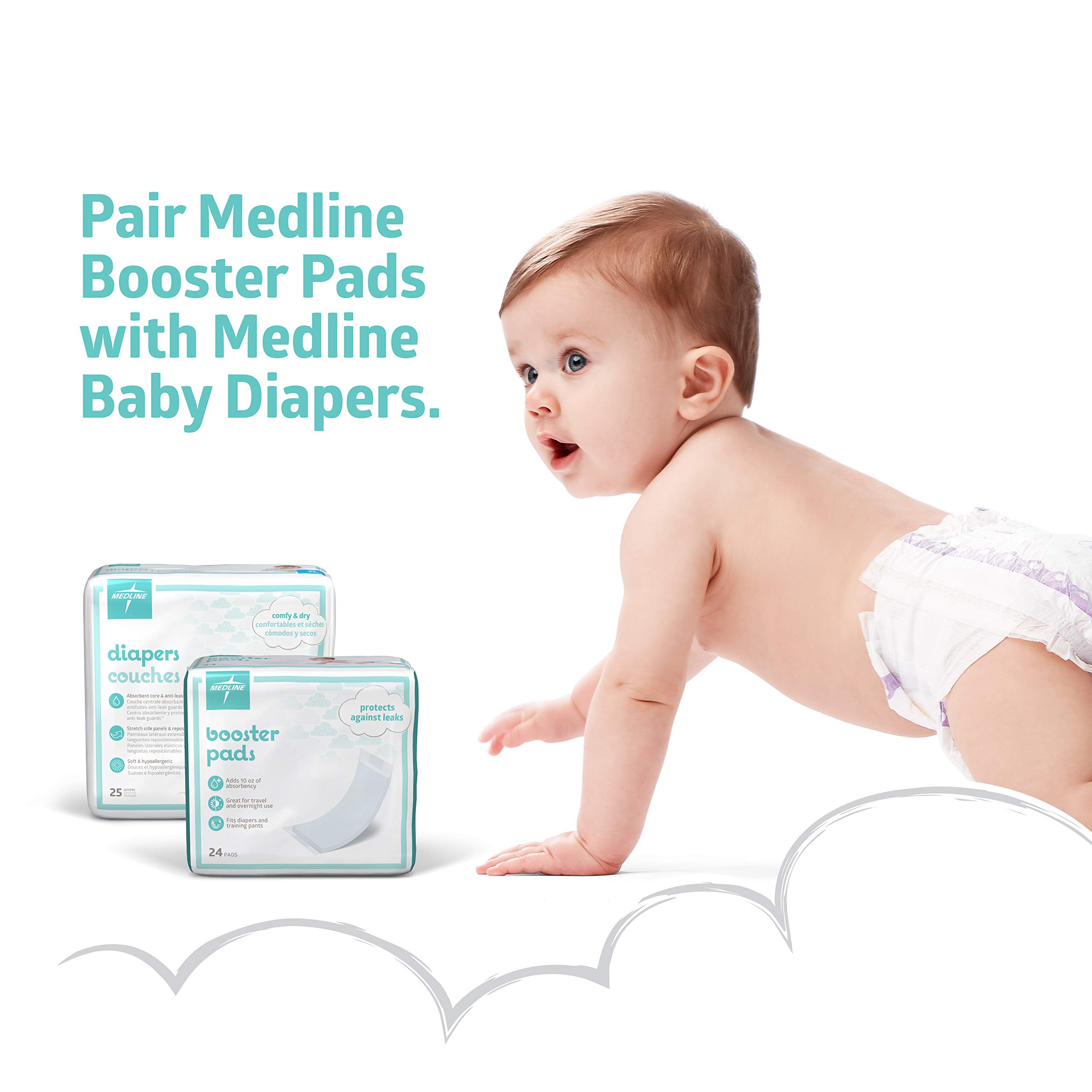 Medline Booster Pads with Adhesive