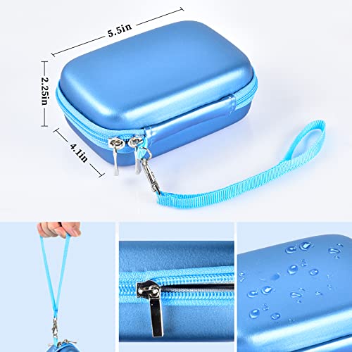 Case Compatible with Canon Ivy 2/ for Ivy Mini Photo Printer/for Canon Ivy CLIQ+/CLIQ 2/ CLIQ+2 Instant Camera Printer, Portable Bluetooth Photo Printer Storage Holder for Paper and Cable-Blue