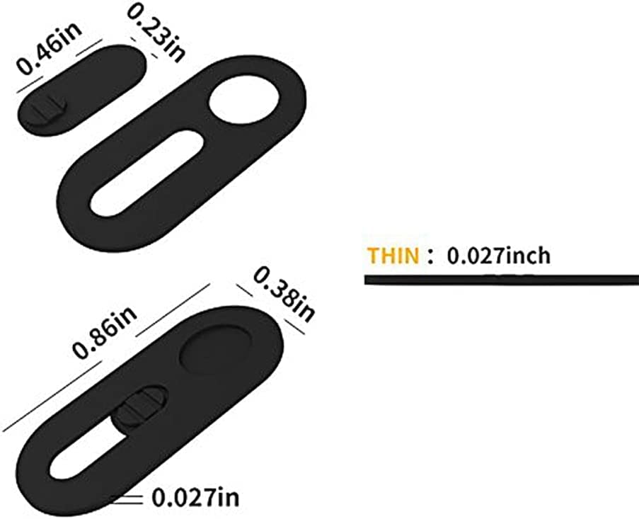 S MOSENCH Webcam Cover Slide Ultra Slim Web Camera Cover for Computer, Dell HP Laptop, Mac, Mac Book Pro, Smartphone, Slider Camera Blocker Protect Privacy and Security (4 Pack)