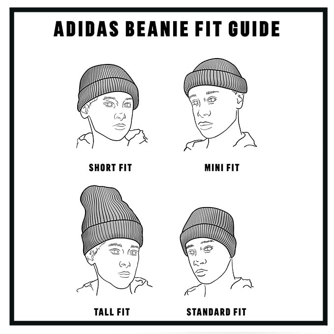 Adidas Originals Cuffed Pom Beanie (Black/White)