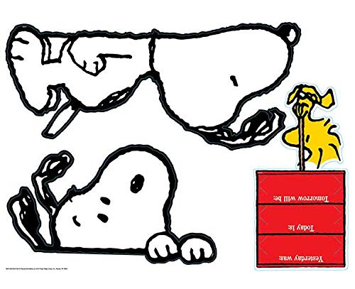 Eureka Peanuts and Snoopy Classroom Calendar for Teachers, 0.1'' x 18'' x 28'', 112pc, Model:847152