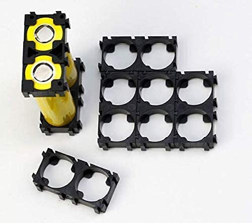 Heyiarbeit 20Pcs Double Tandem 32650 Lithium Battery Holder Cell Spacer Bracket for DIY Battery Pack Hole Dia 32.4mm/1.28"