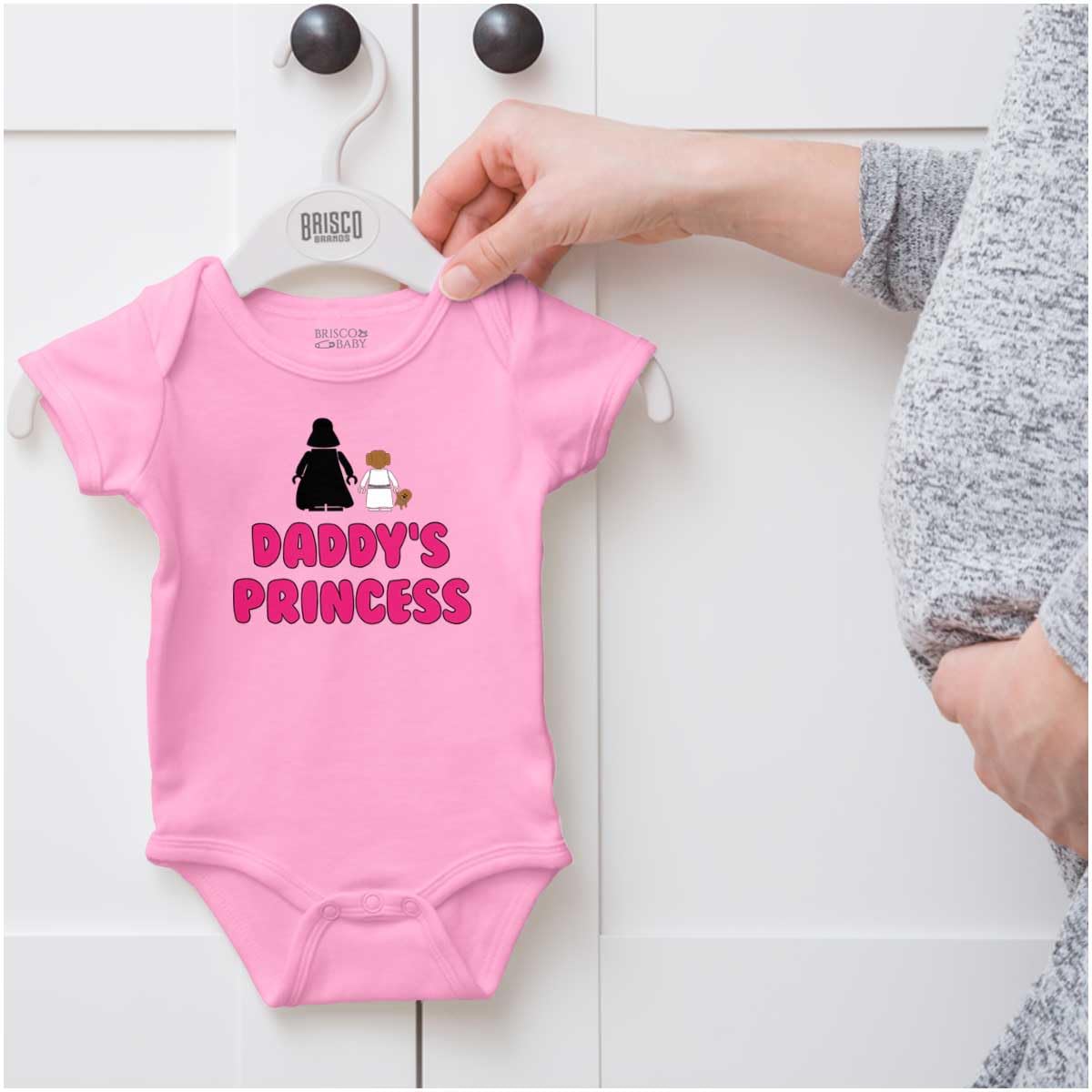 Brisco Brands Daddy's Princess Dark Galaxy Baby Bodysuit Jumper Girls