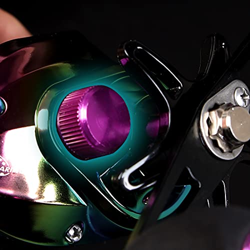 ANGLERDREAM Baitcasting Reel Left Hand 7.2:1 Gear Ratio High Speed Smooth Baitcast Fishing Reel Lightweight Baitcasters 9+1 Shielded Bearings 10 Level Magnetic Brake System Double Handle Casting Reels