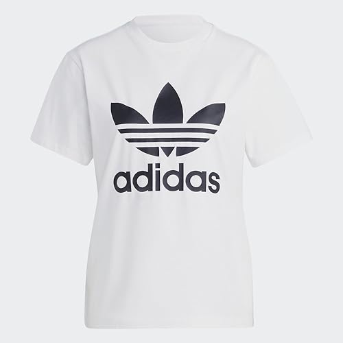 adidas Originals Women's Trefoil T-Shirt, White, Medium