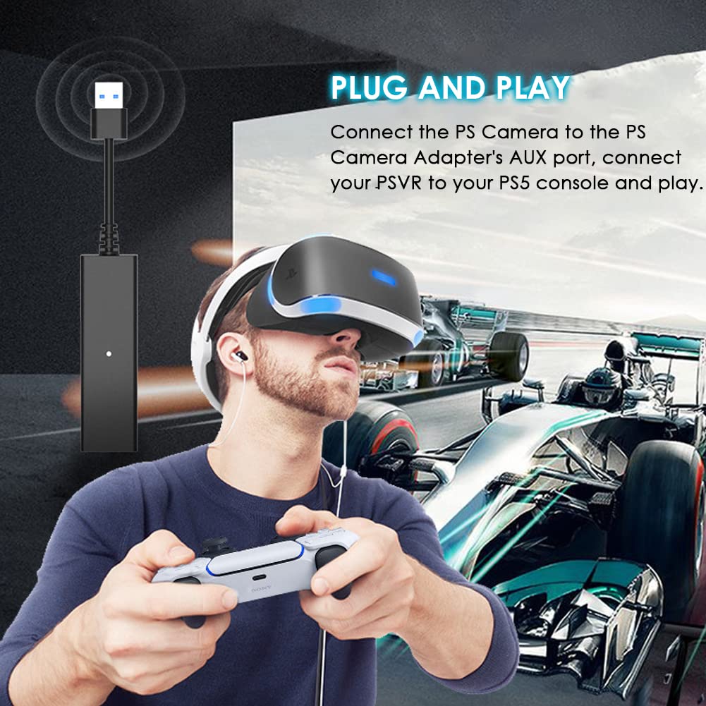 ASHATA Adapter PS4 Camera Adapter Cable, VR Converter Cable for Game Console, Camera Adapter Cable for PS4 Host Camera