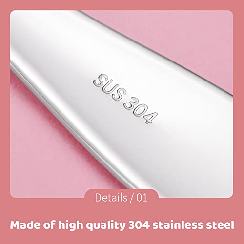 AIPNIS Personalized Kids Silverware 4 Piece Set,Custom Name Engraved Toddlers Tableware Set,Safe Reusable Child Cutlery Flatware Includes Fork Knife Table Spoons for Eating With Gift box