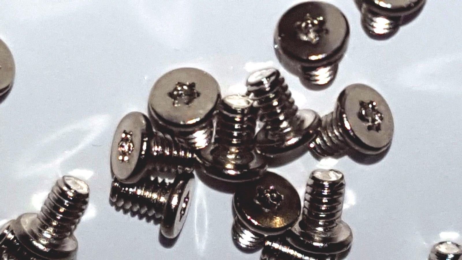 XPS 15 9550 Small Base Screws 12x Silver T5 M2x3mm Torx Laptop Screw Vite Vis