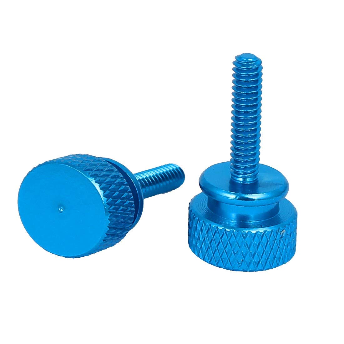 New Lon0167 Computer PC Featured Case Round Head reliable efficacy Knurled Thumb Screws Sky Blue 6#-32 4pcs(id:25d 91 47 06f)