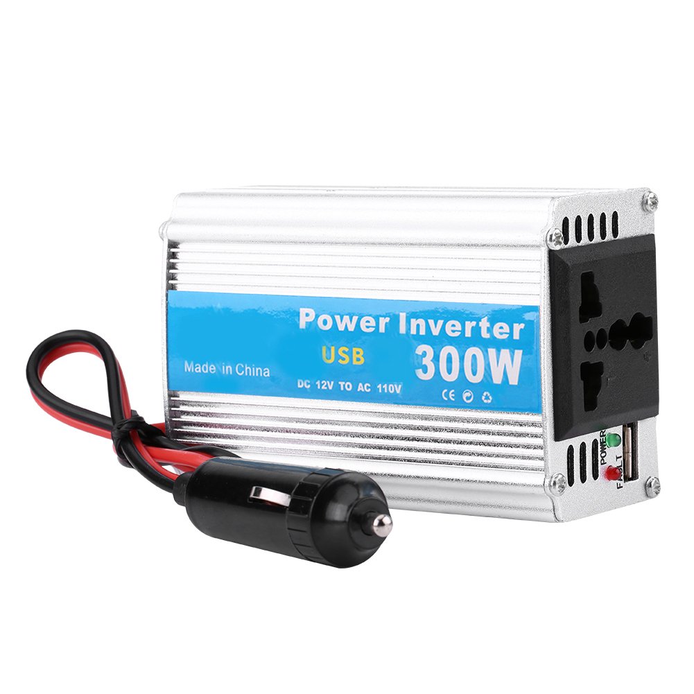 300W DC 12V to AC 110V Car Power Inverter Converter USB Adapter