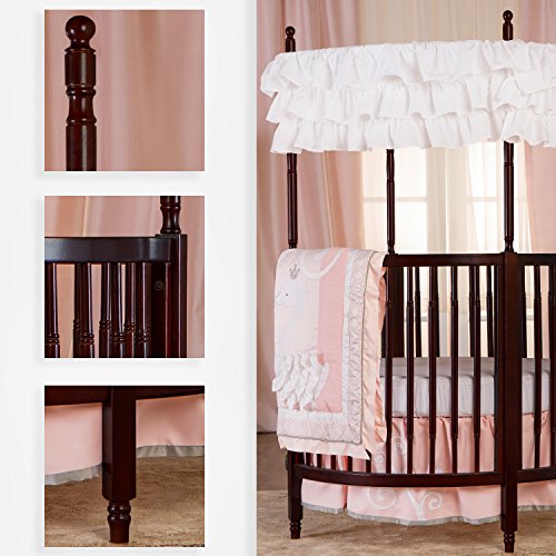 Dream On Me Sophia Posh Circular Crib, Espresso