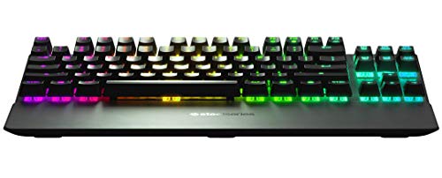 SteelSeries Apex Pro TKL - Mechanical Gaming Keyboard - Adjustable Actuation Switches - OLED Smart Display - Compact Form - French AZERTY Layout