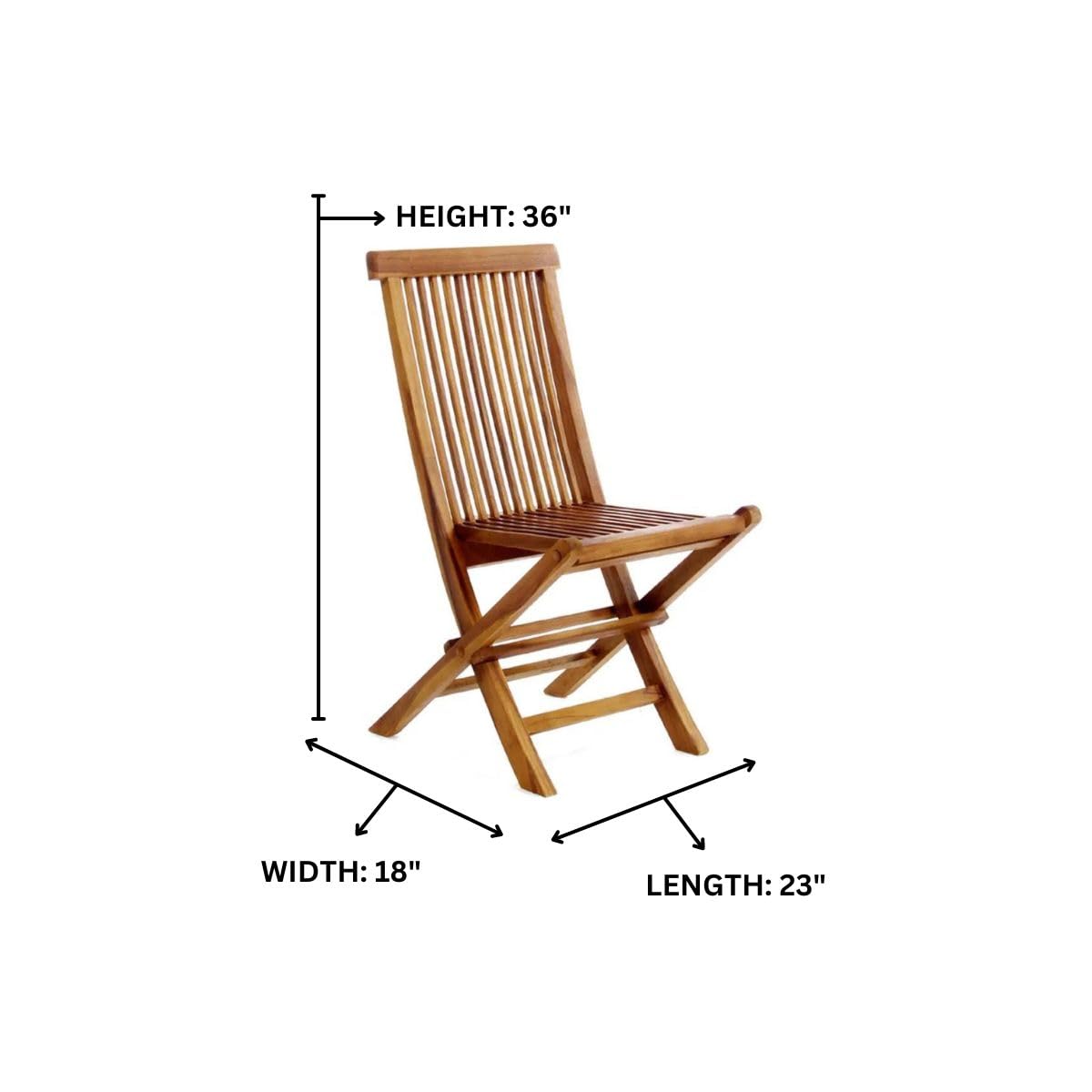 All Things Cedar TT6P-R-B 6-Piece Teak Round Patio Dining Set - Table and 4 Chairs for Outdoor Events | Backyard Furniture with Umbrella Hole | Brass Grommet & Cap | Blue Umbrella