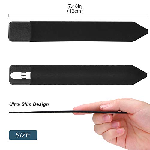 ProCase Pencil Holder Sticker for Apple Pencil 1st and 2nd Gen, Elastic Stylus Pocket Pouch Adhesive Stylus Pen Sleeve Attached to Case for Apple Pencil and Other Stylus Pens-Black