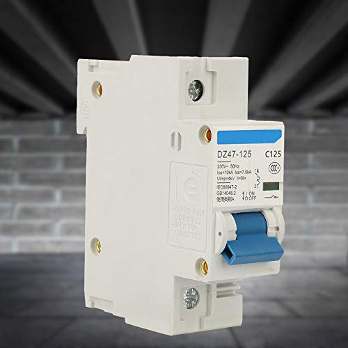 YWBL-WH Circuit Breaker DZ47-125 1P Current 30mA Leakage Air Switch 0.1S 7.5KA (125A)
