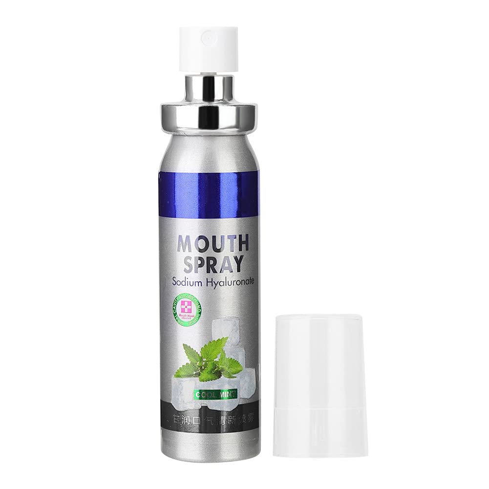 Ultra fine Mouth Spray, Breath Freshener Spray 2 x 2 x 9.7cm Nutrient Ingredients Liquid,Mint Flavor Breath Refreshing Mouth Spray Bad Breath Removal Oral Spray 20ml