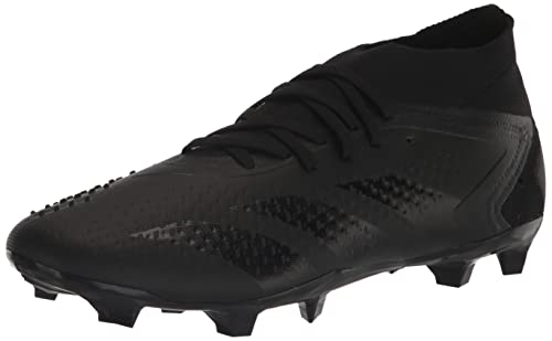 adidas Unisex Predator Accuracy.3 Firm Ground Soccer Shoe, Black/Black/White, 11 US Men