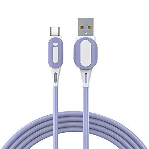 BGNTBUK Type C Charging Cable Fast Charge 10 1m 3A Silicone Data Cable Mobile Phone Color Fast Charging Line Liquid Soft Plastic Flash Charging Cable Wireless Charger for Note 8