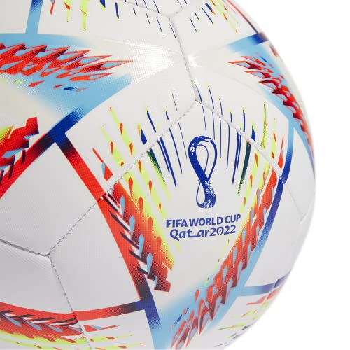 adidas unisex-adult FIFA World Cup Qatar 2022 Al Rihla Training Soccer Ball, White/Pantone, 5