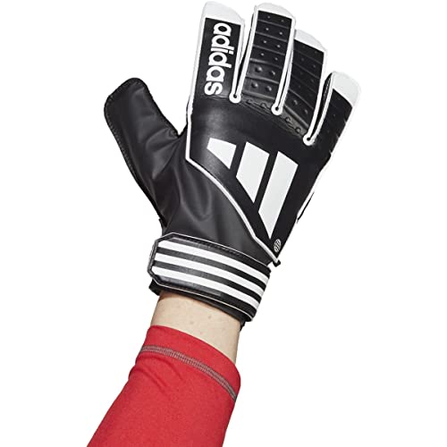 adidas Unisex-Adult Tiro Club Goalie Gloves, Black/White/Black, 6