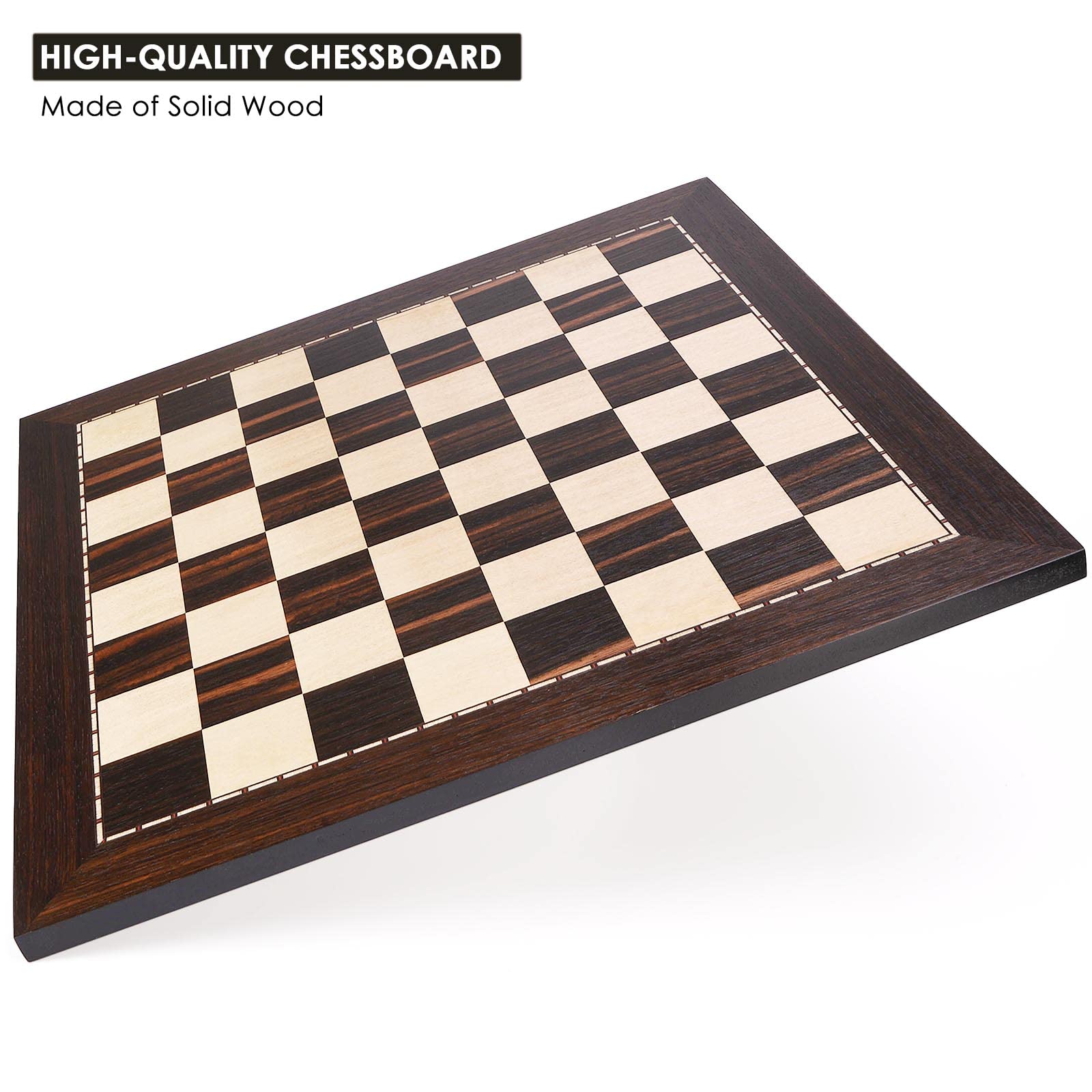 AMEROUS 19 Inches Professional Wooden Tournament Chess Board with 2.0" Squares/Gift Package/Chess Board Only (No Chess Pieces)