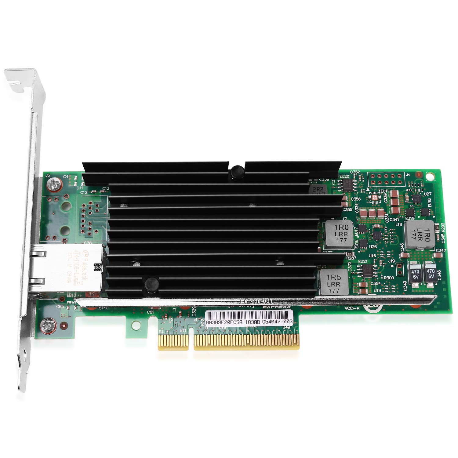 Vogzone 10Gb PCI-E NIC Network Card for Intel X540-T1,100MbE/1GbE/10GbE Copper Single RJ45 Port, with Intel X540 Chip,10GbE PCI Express 2.1 X8 Ethernet Adapter Support Windows/Linux/VMware