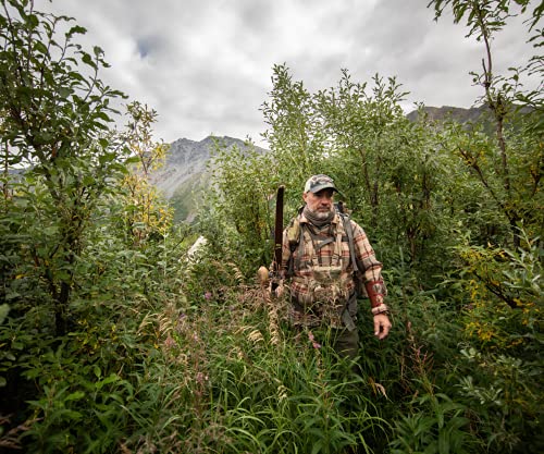 Alaska Guide Creations Hybrid with MAX Pocket | Compact Utility Bag with Mesh Side Pockets | Binocular Harness for Comfort and Quick Access (Kryptek Highlander)