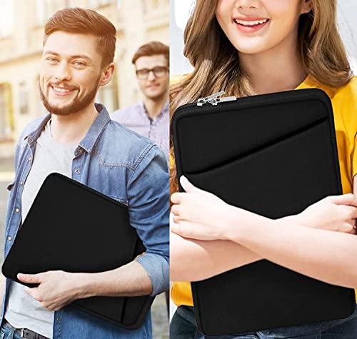 Askuko 15 inch Laptop Sleeve Bag, Laptop Cover Shockproof Protective Case, Handbags Portable Notebook Bag for 15-16 inch HP Dell Asus Lenovo Computer, Laptop Case with Front Pocket, Black
