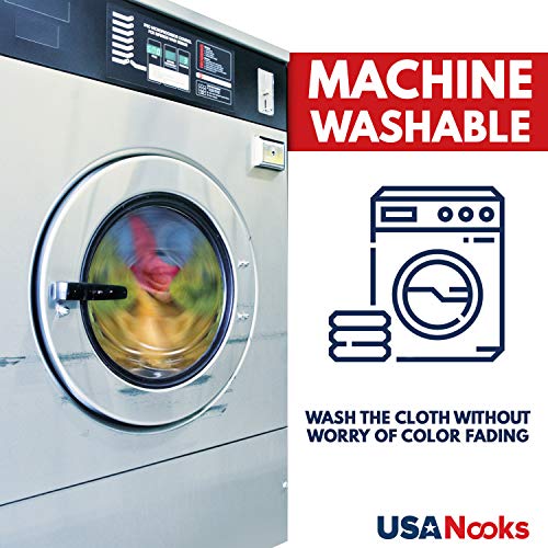 USANOOKS Microfiber Cleaning Cloth - 12Pcs (16x16 inch) High Performance - 1200 Washes, Ultra Absorbent Car Towels Traps Grime & Liquid for Streak-Free Mirror Shine, Scratch Proof - (Black)