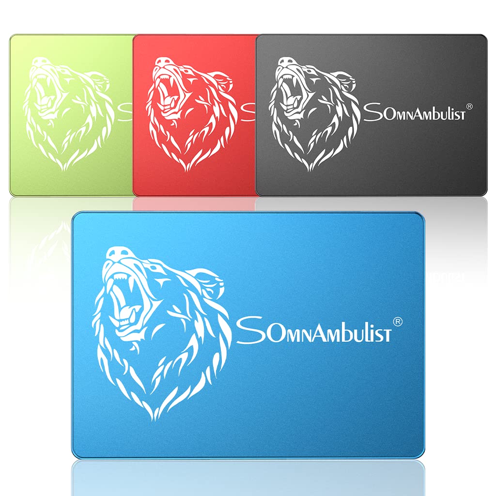 Somnambulist Laptop/Desktop SSD 2.5" SATA3 120gb 240gb 60gb SSD Solid State (Blue Bear-120GB)