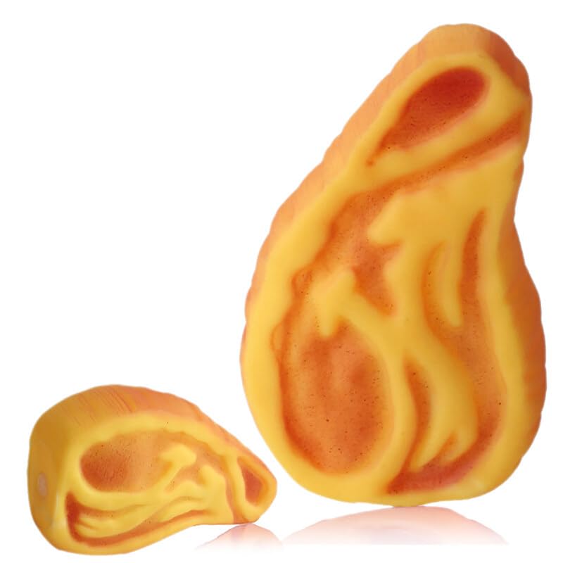 Squeaky Pet Toy in Steak Shape – Funny Interactive Dog Chew Toy
